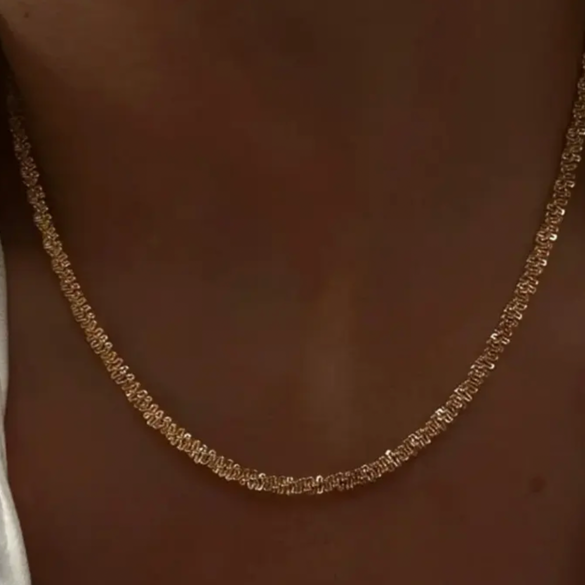 Imogen Sparkly Gold Chain | Stainless Steel Gold Plated – Myra Ave